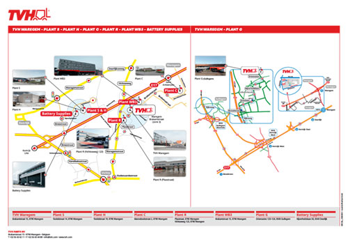 TVH-sites in Waregem